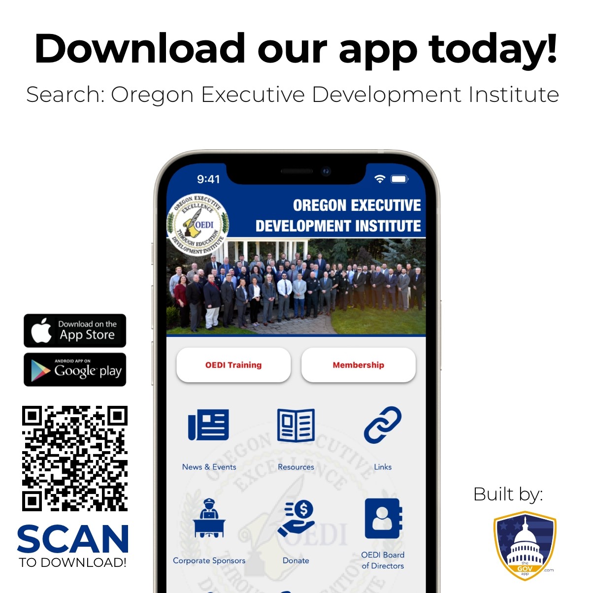 The Oregon Executive Development Institute app was developed by OCV ...